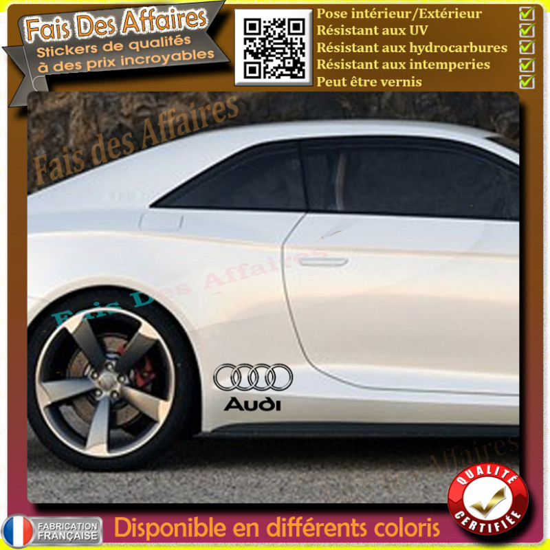 4 stickers autocollant Audi Bas de caisse A3 A6 A4 TT RS TTS Q3 Q5 Q7