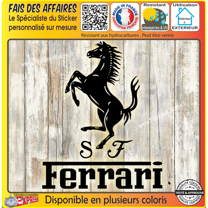Ferrari sticker autocollant