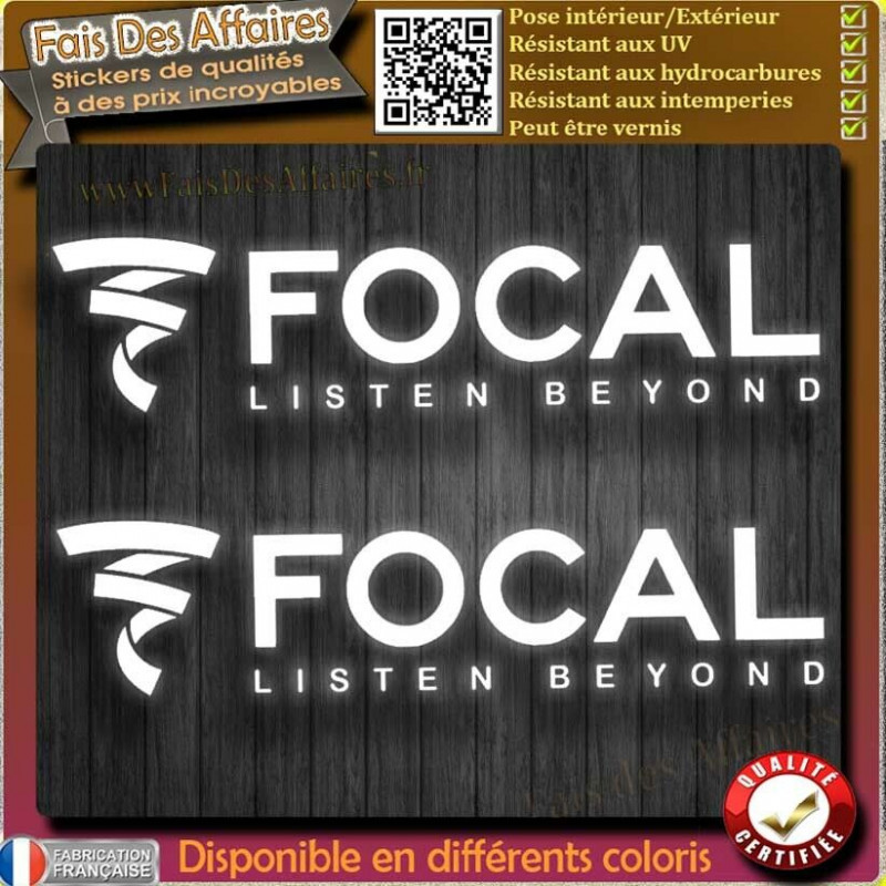 Focal sticker autocollant