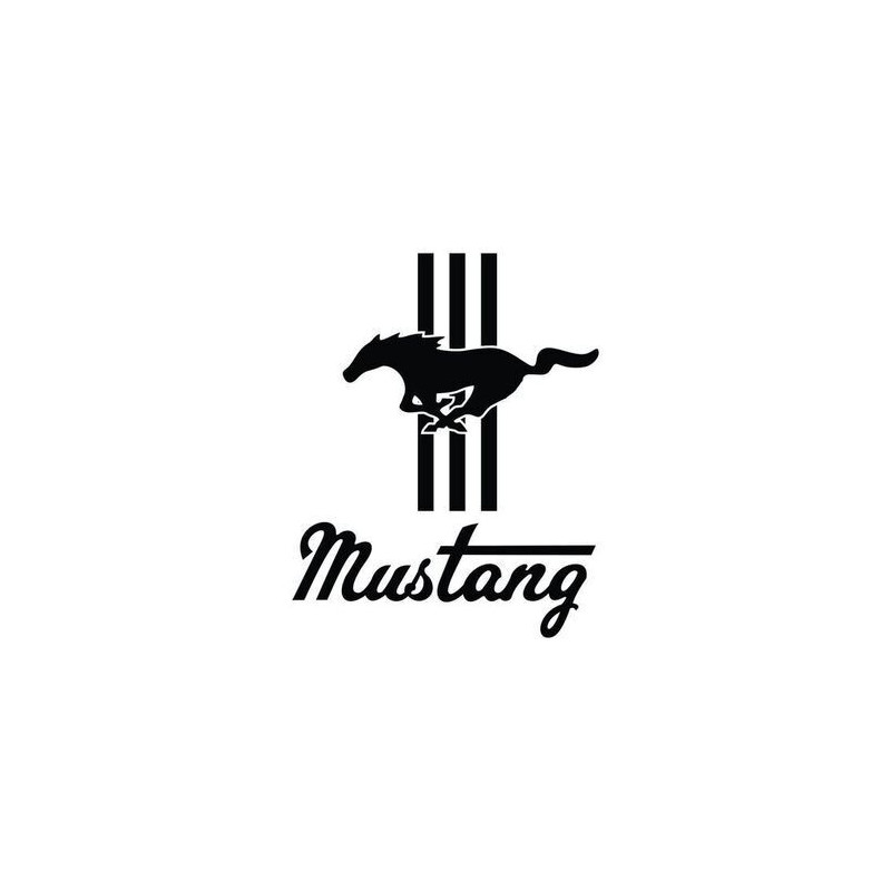 Mustang logo sticker autocollant